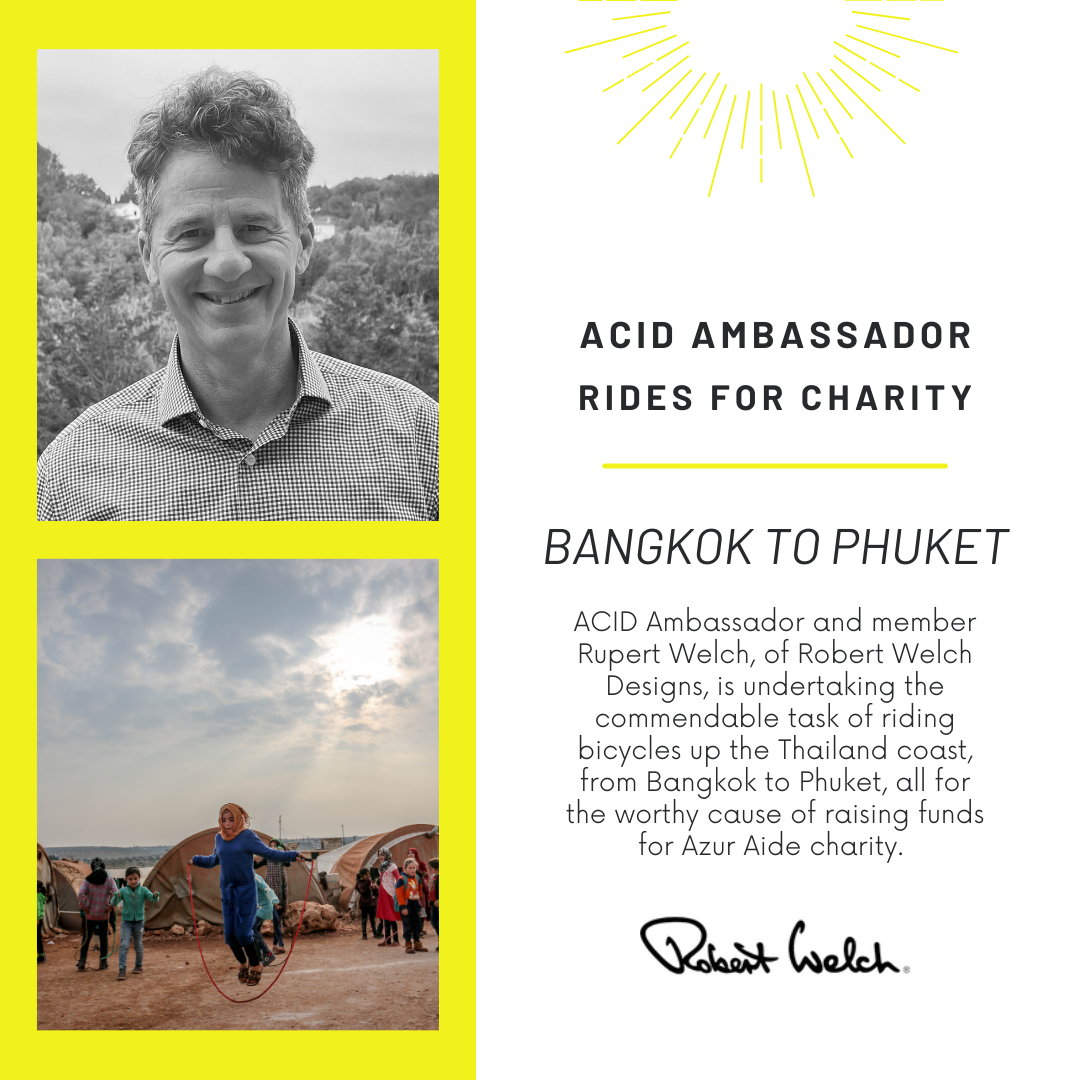 ACID Ambassador Rupert Welch Undertakes Bicycle Ride from Bangkok to ...