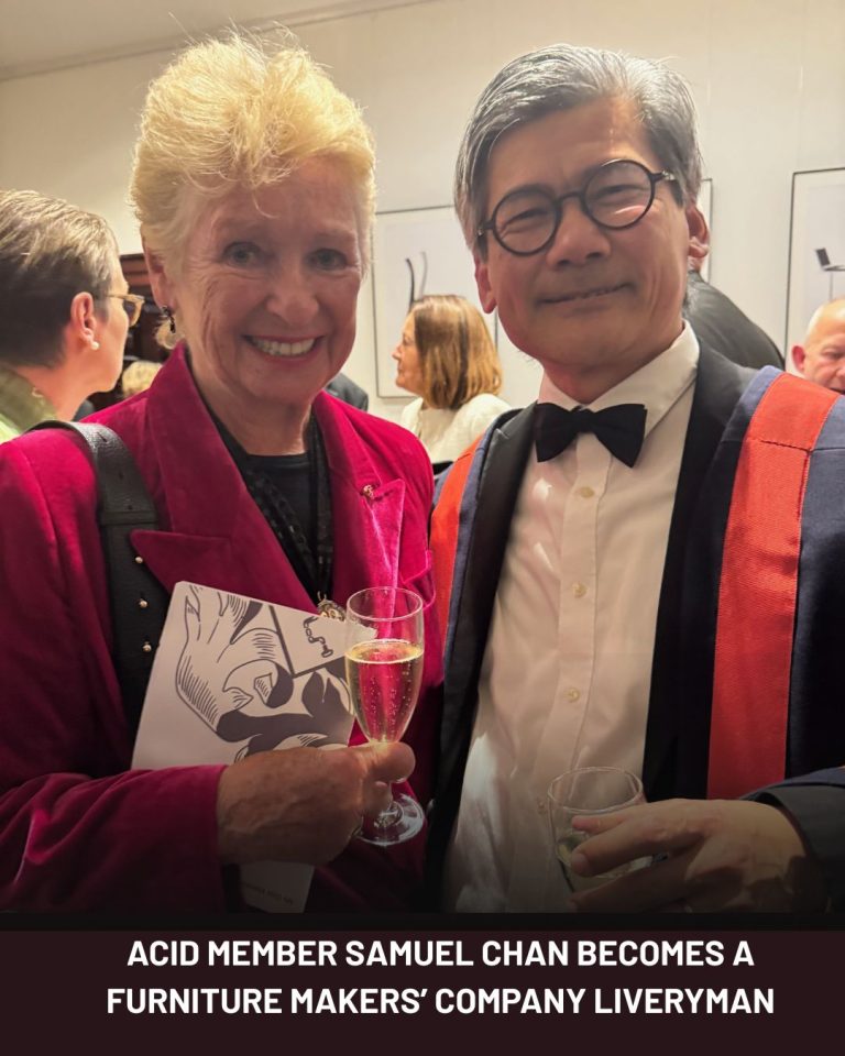 ACID Member Samuel Chan Becomes a Furniture Makers’ Company Liveryman ...